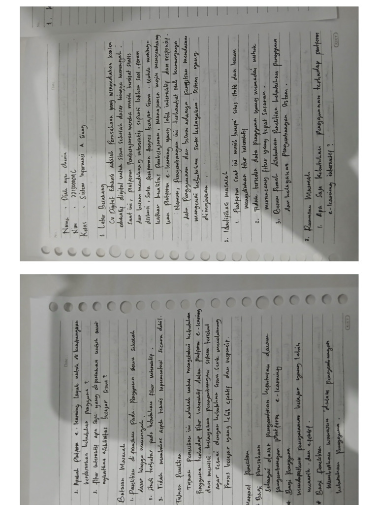 Quis - Diah Ayu Cheria (2213000046) Metopel | PDF