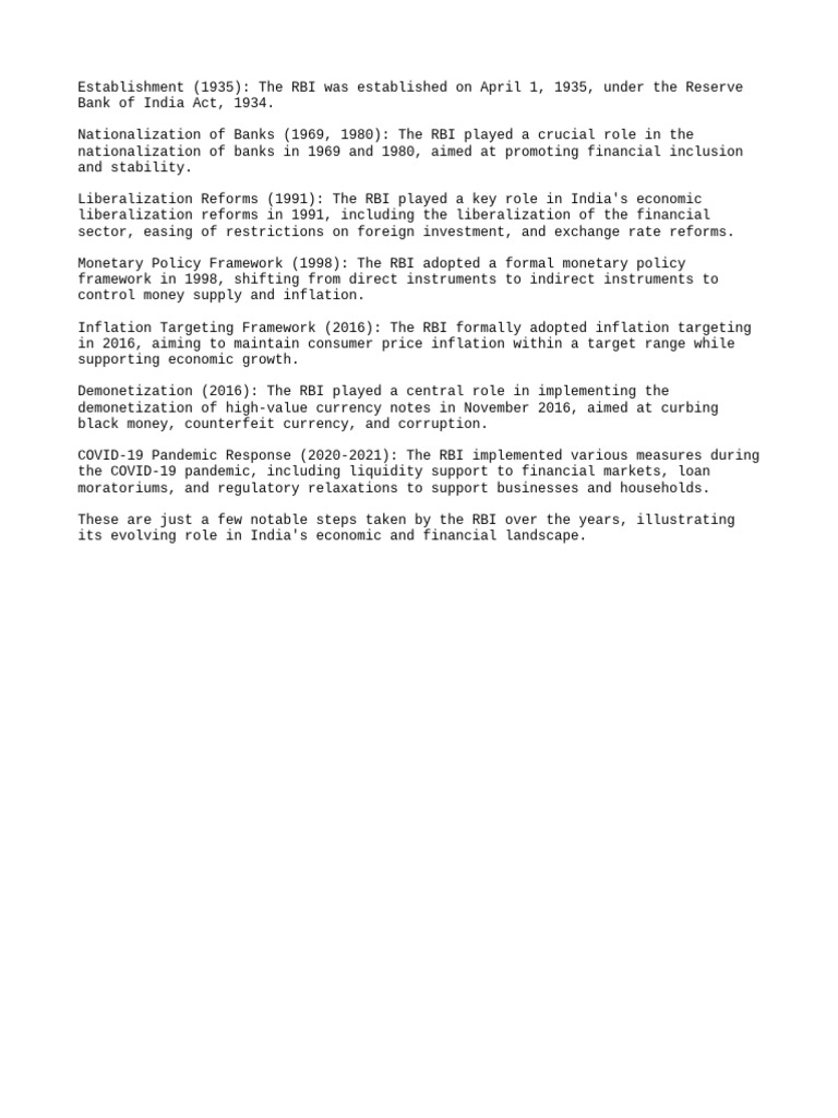 Reserve Bank of India | PDF