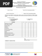 OJT Performance Evaluation Form | PDF