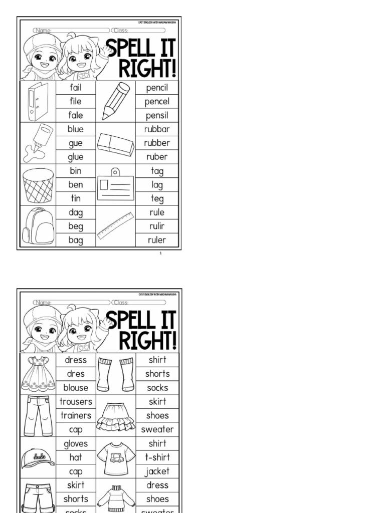 Spelling Test | PDF