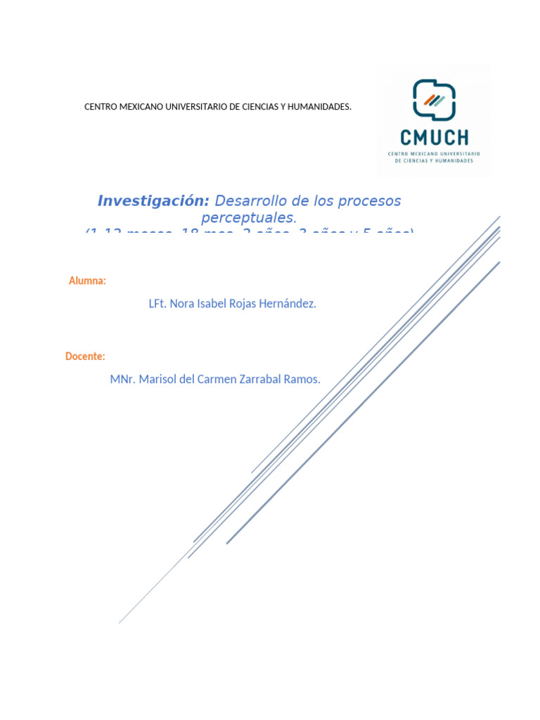 3A Dsarrollo Perceptual | PDF | Percepción | Color