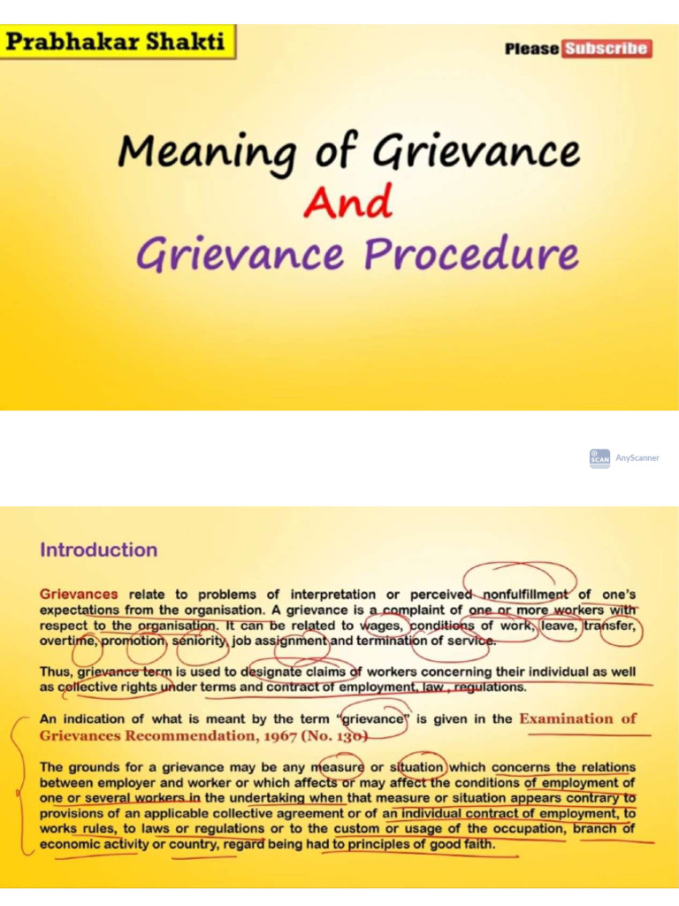 Grievance Procedure | PDF