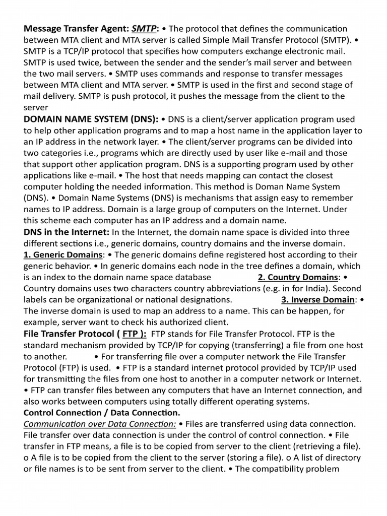 Computer Network 2 IMP | PDF