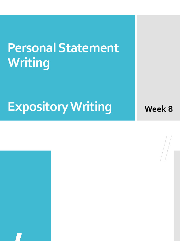 EW Week 9 Personal Statement Writing | PDF | Goal | Cognitive Science
