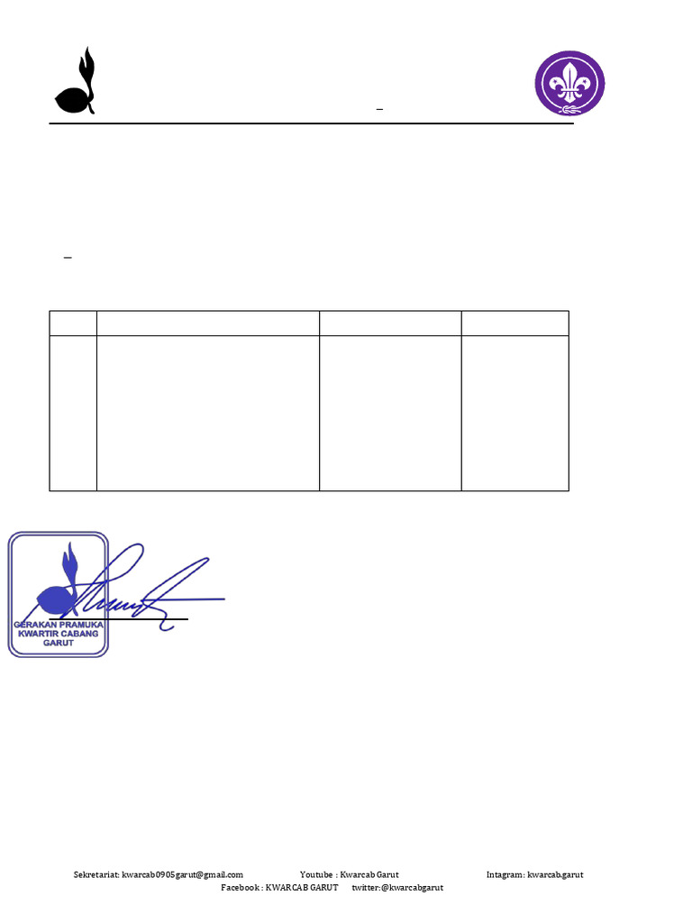 Surat Pengantar Seleksi Pasbara 14 Tahun 2025 | PDF