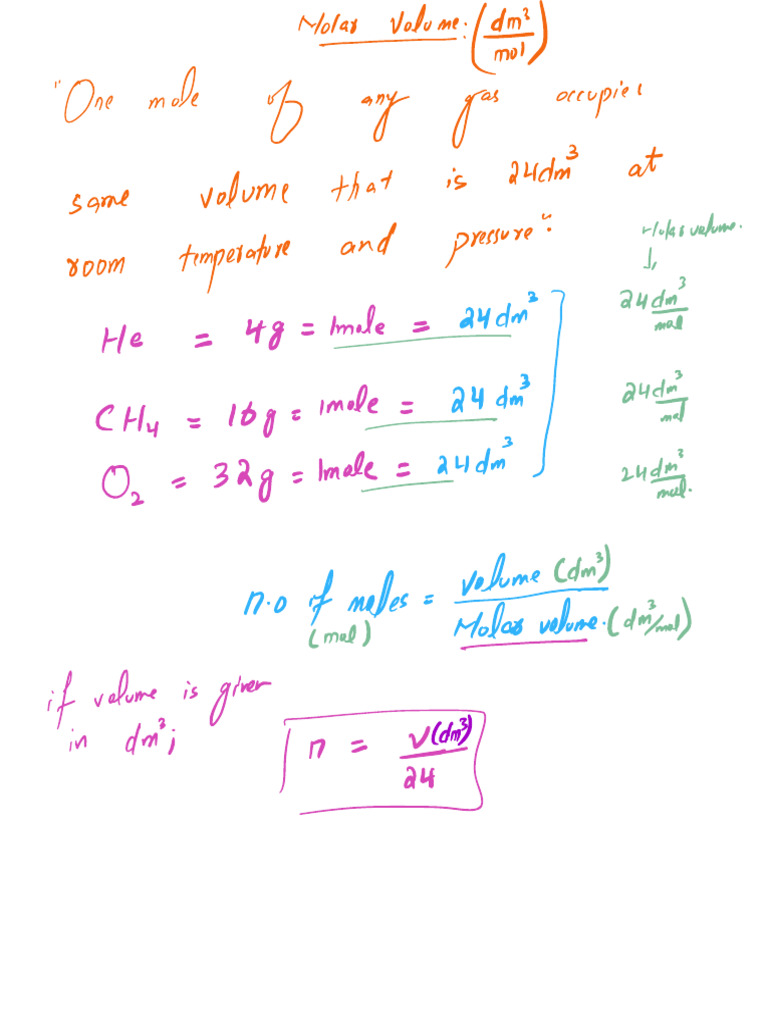 Molar Volume | PDF