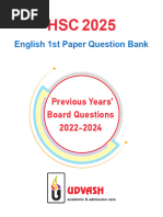Udvash HSC Eng 1st Model Test Question With Answer 2025 (8 Set) | PDF ...