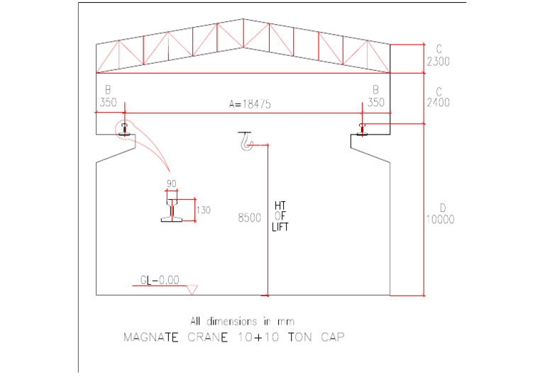 DRG No - Magnate Crane 10ton Cap | PDF
