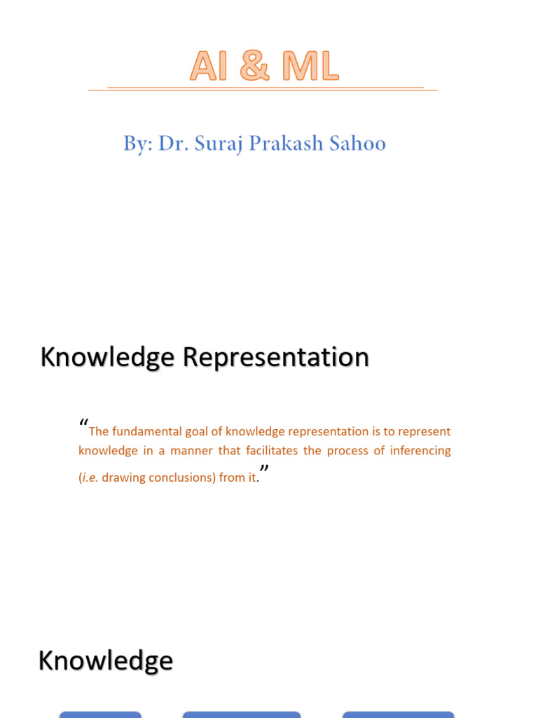 Introduction To Knowledge Representation-12-08-2024 | PDF | Logic | First Order Logic