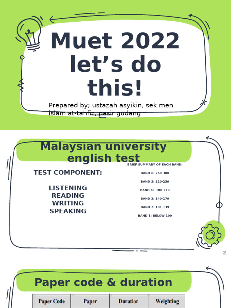 Muet Presentation in Class | PDF
