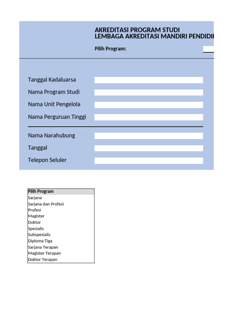 Data Dukung-Instrumen Nasional | PDF