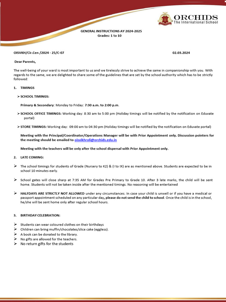 General Instruction Circulars G 1 To 10 | PDF | Fashion | Clothing