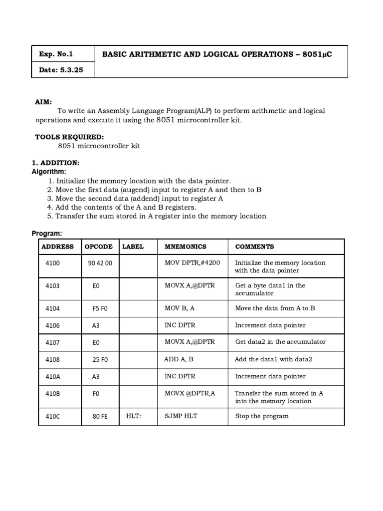Esiot Exp - 1-2 | PDF | Pointer (Computer Programming) | Assembly Language