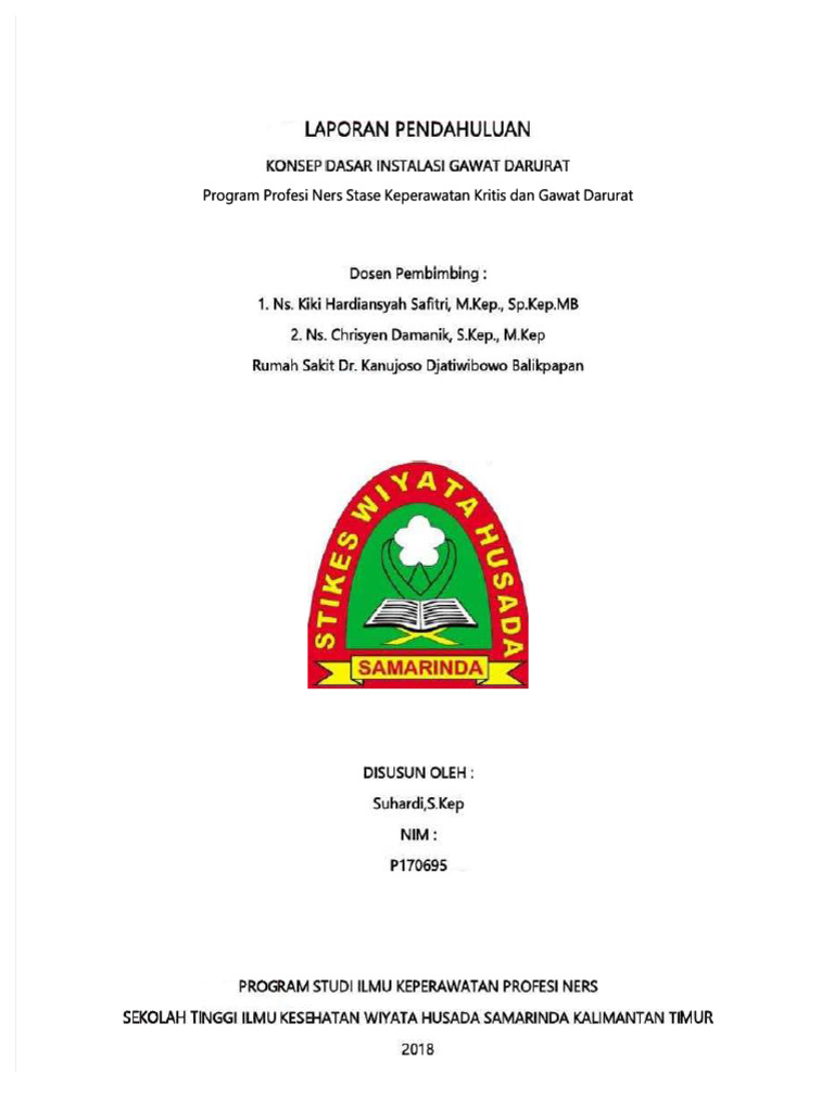 PDF LP Konsep Igd Suhardiskep Compress | PDF