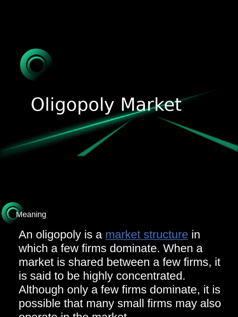 Understanding Oligopoly Market Structure | PDF | Profit (Economics ...