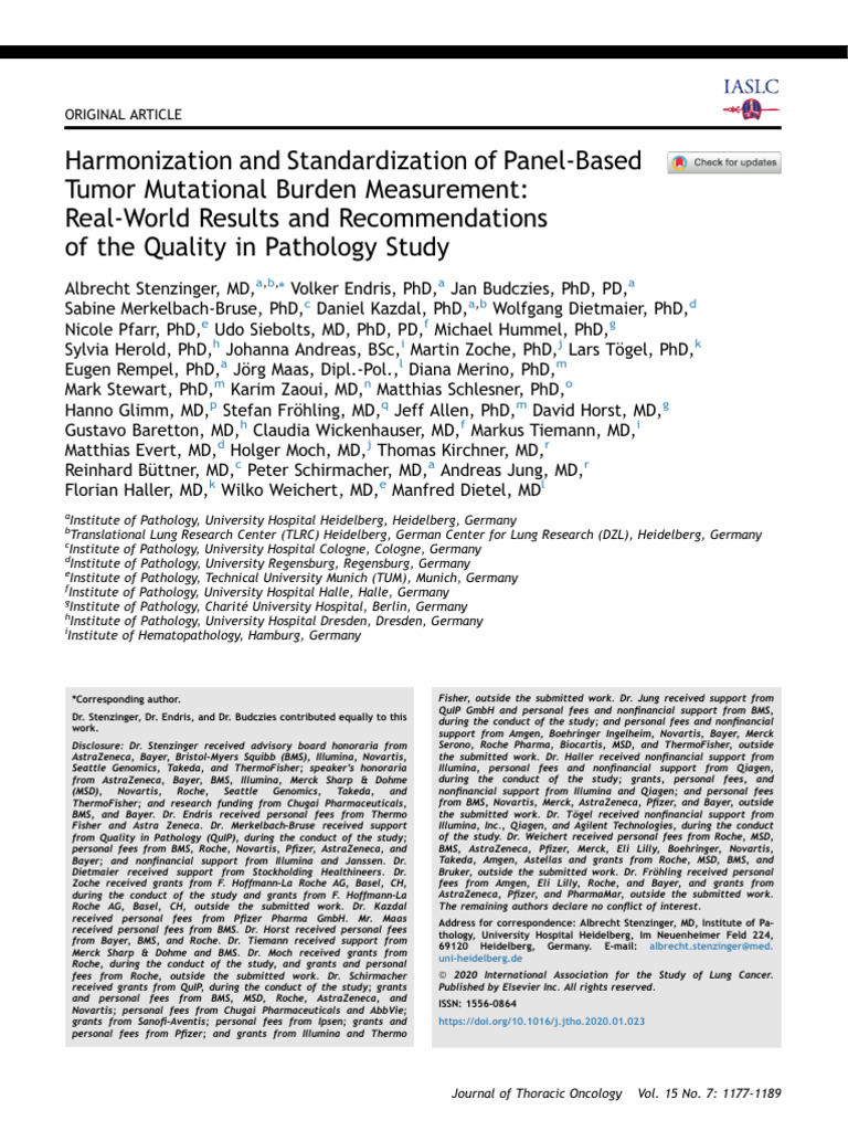 Real-World Results and Recommendations For Pathology | PDF | Genetics ...
