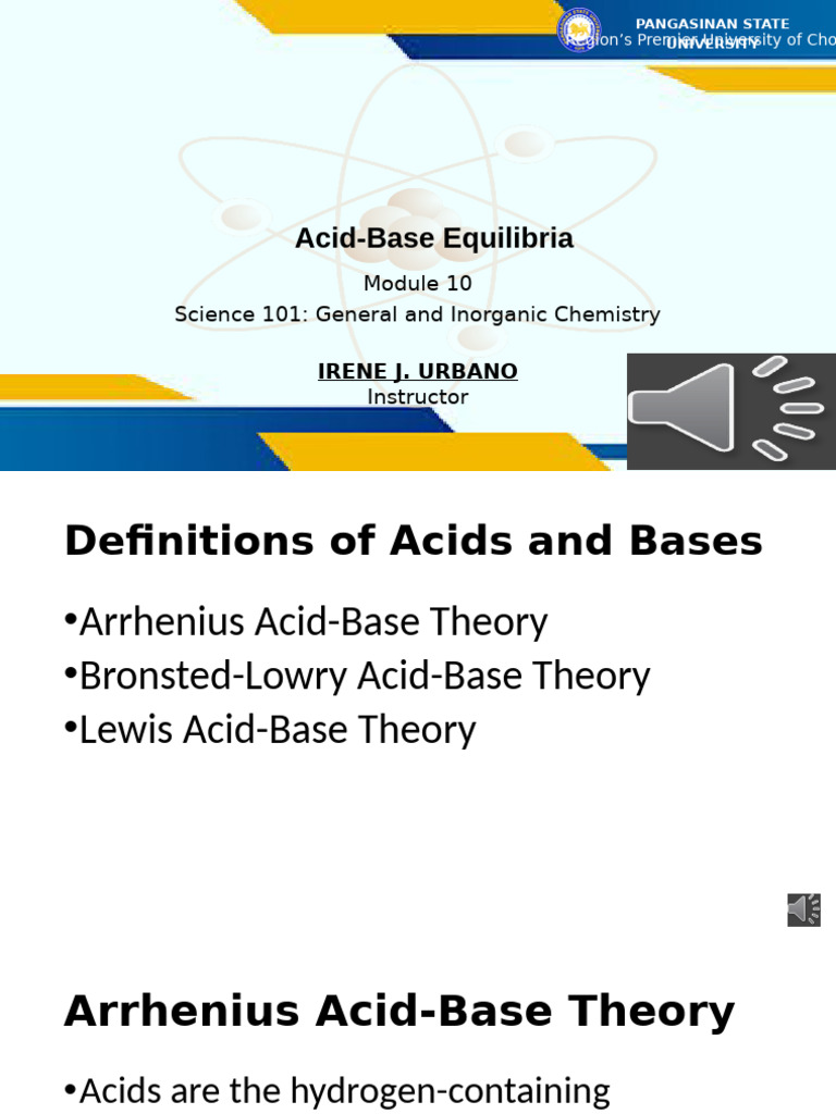 acid-base equilibria | PDF