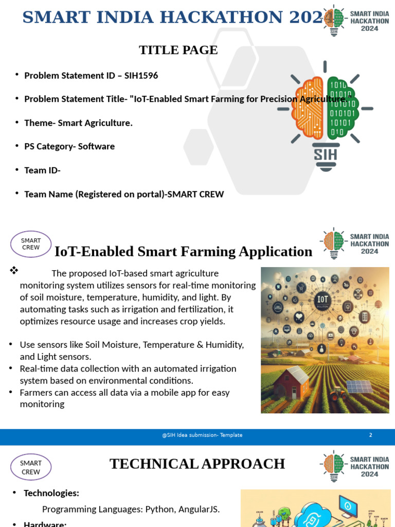 IoT-Enabled Smart Farming for Precision Agriculture - Copy | PDF | Agriculture | Natural Environment