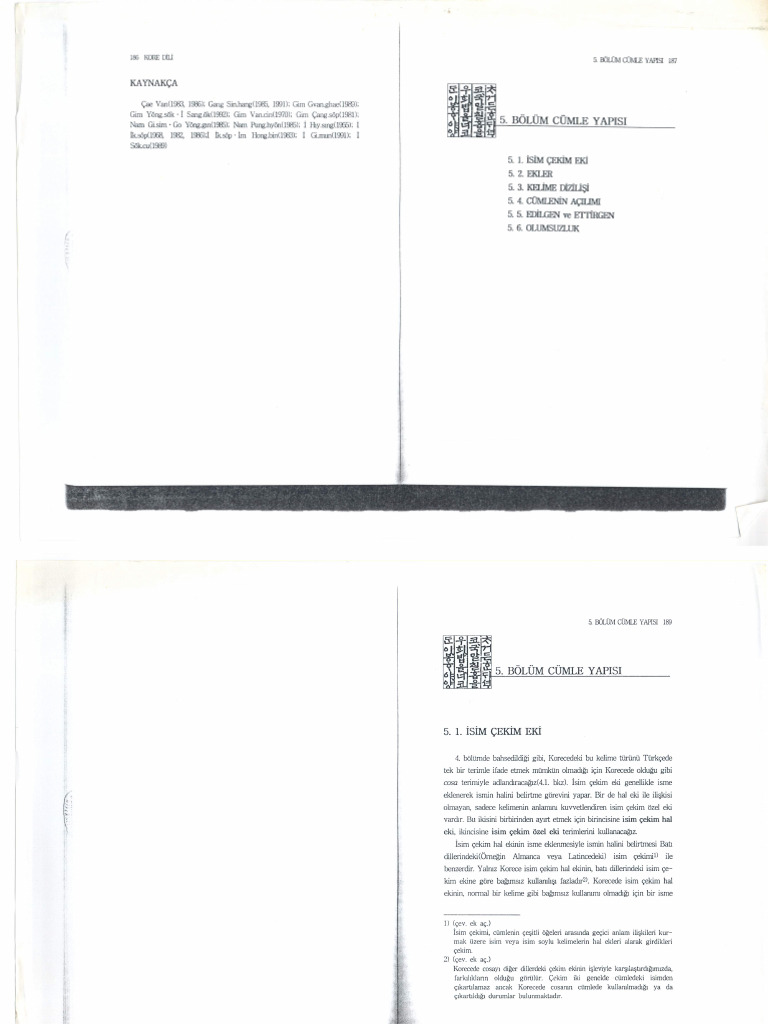 Korece Cümle Yapısı | PDF