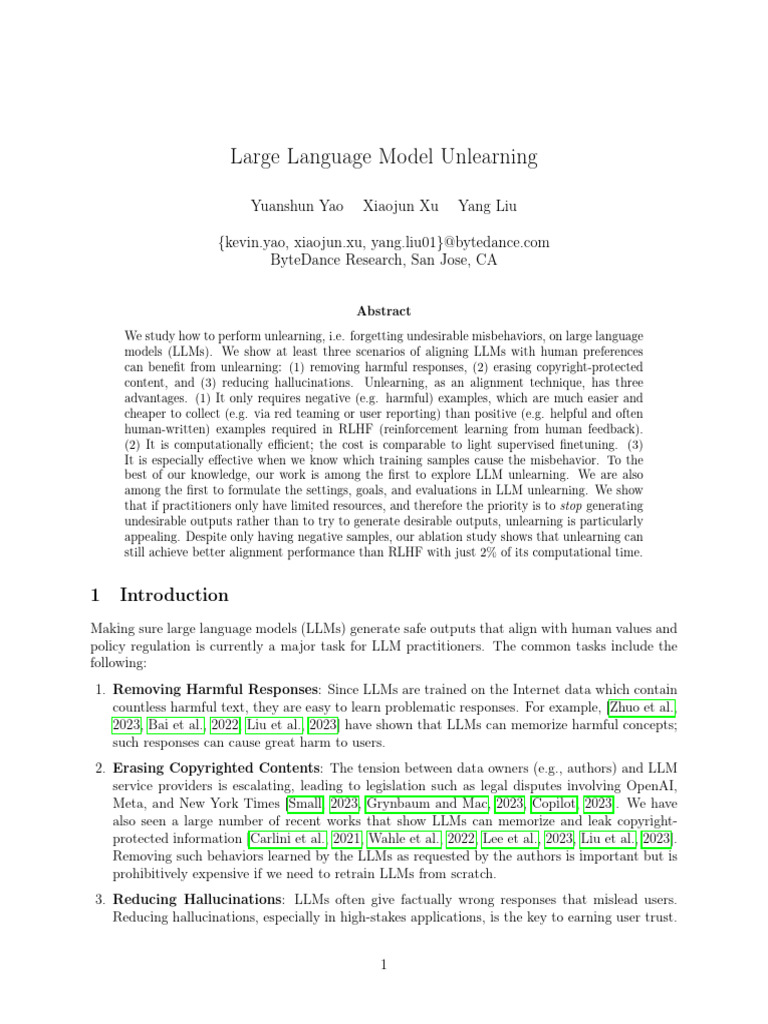 LLM Unlearning | PDF | Applied Mathematics | Learning