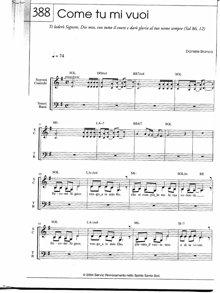 Come Tu Mi Vuoi | PDF