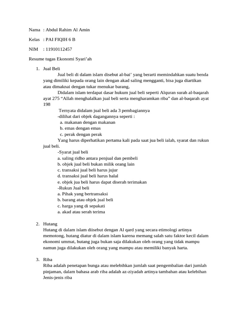 Resume Abdul Rahim | PDF