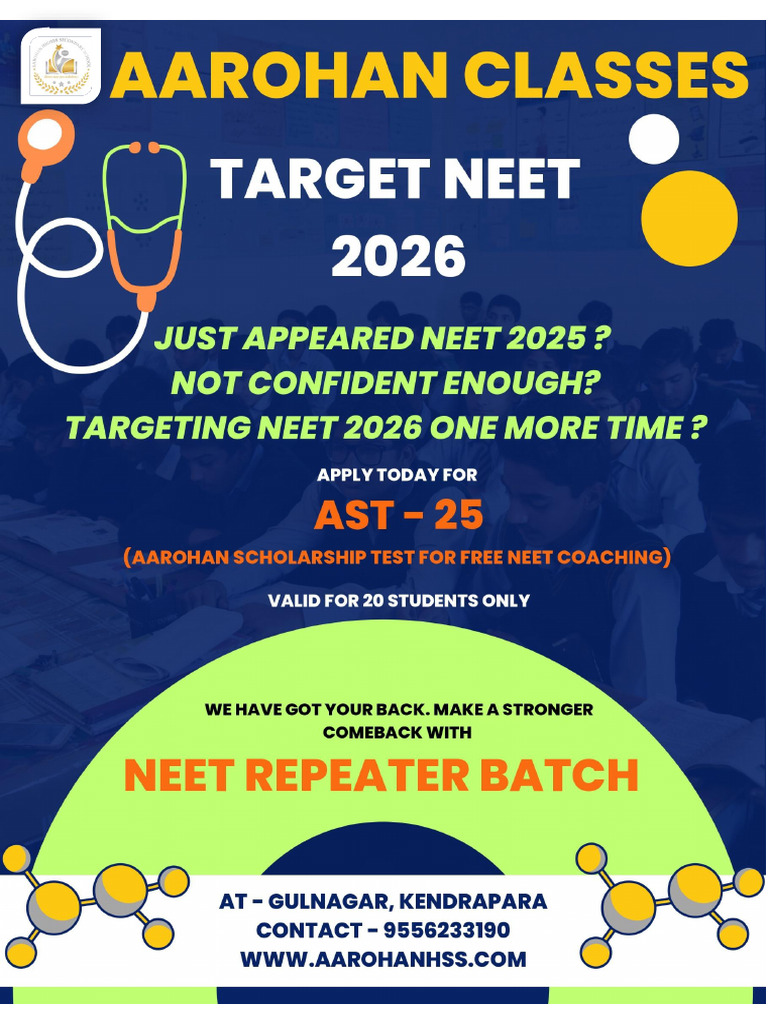 Neet Batch Poster | PDF