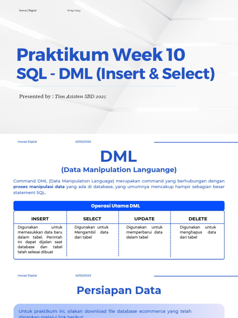 DML Insert Select | PDF