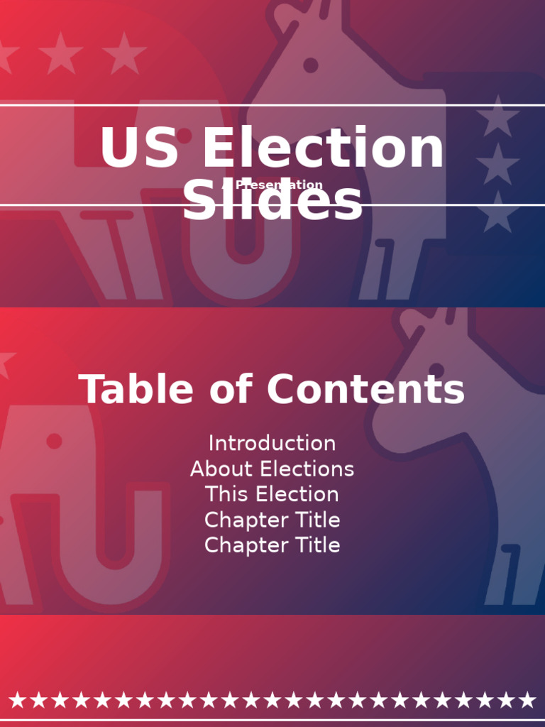 U.S. Election Overview Presentation | PDF | Politics Of The United ...