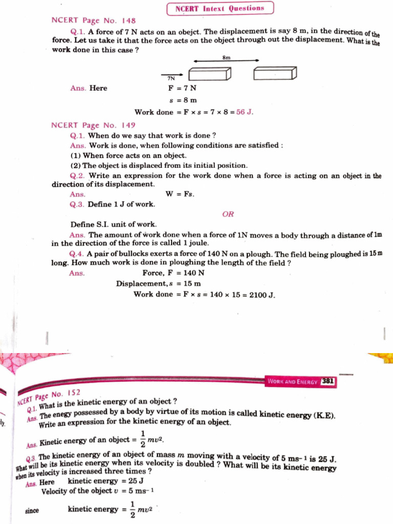 Class IX Chapter - 11 Solutions | PDF
