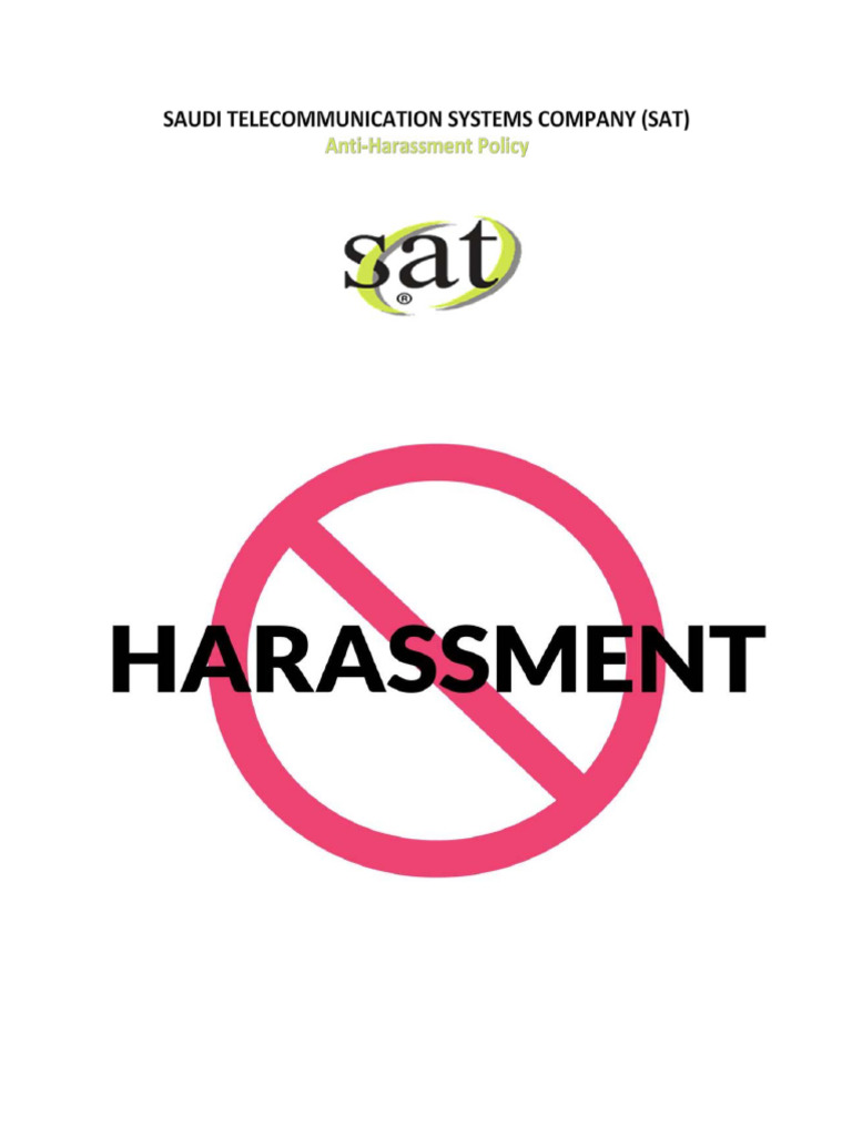 Anti-Harrassment Policy | PDF | Sexual Harassment | Harassment