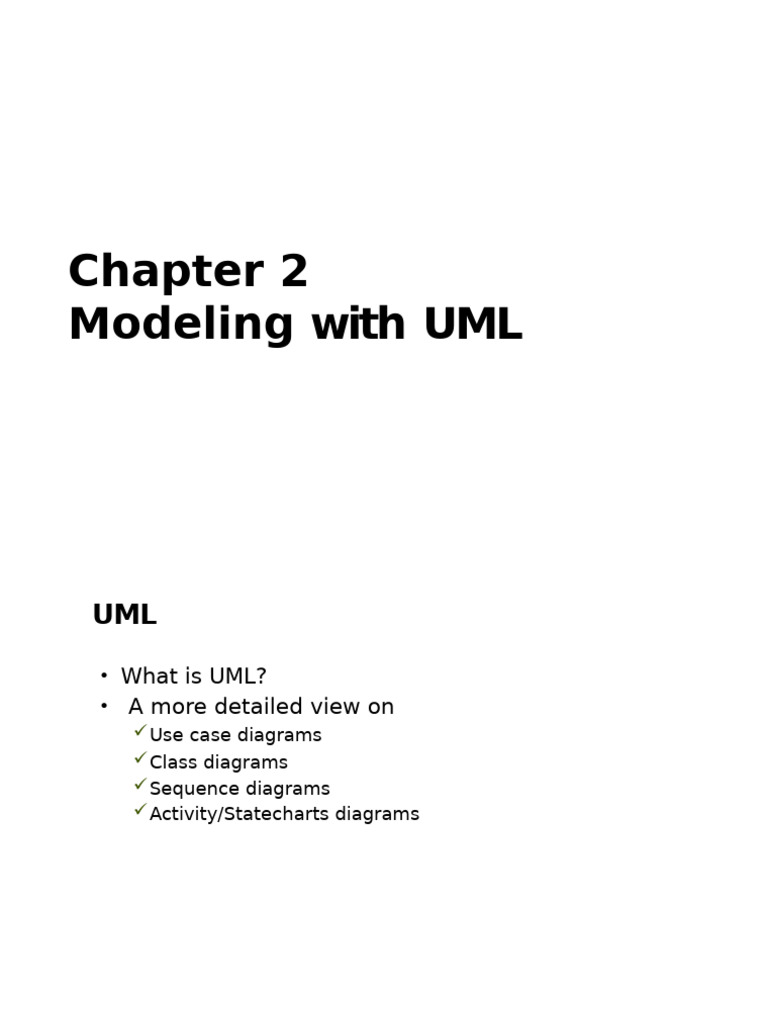 Chapter2 ModelingWithUML | PDF | Project Management | Use Case