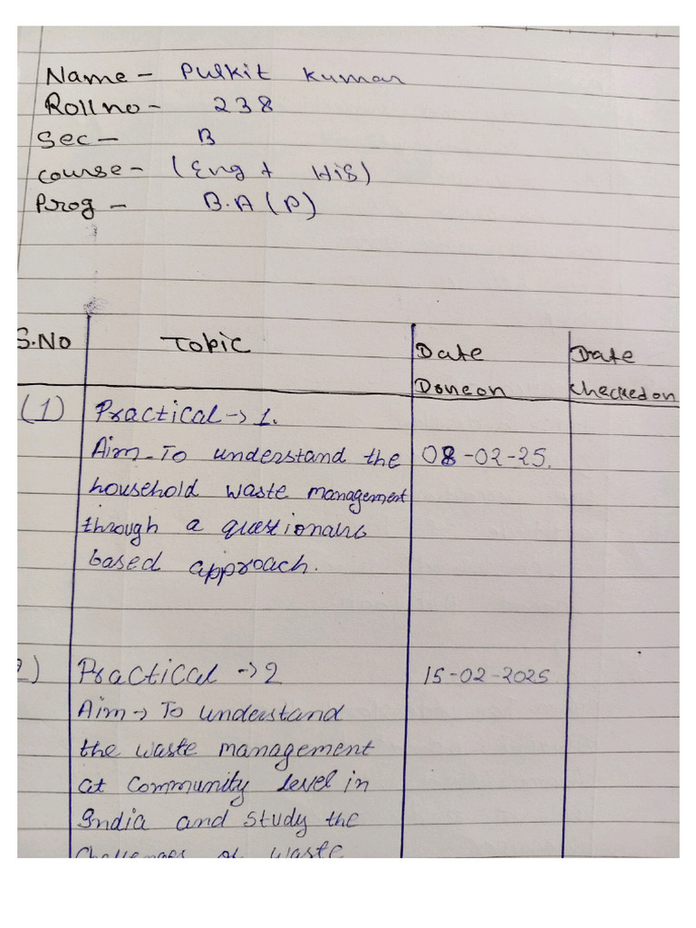 Practical 6 Swachh Bharat Vac | PDF