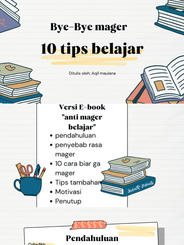 10 Biar Ga Mager Belajar | PDF