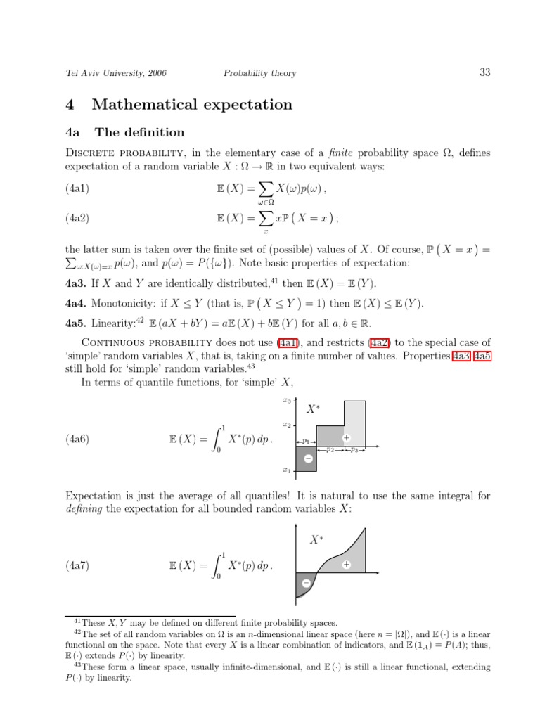 Definitions of Expectation and Equivalent Formulas for Calculating Expectation of Random ...