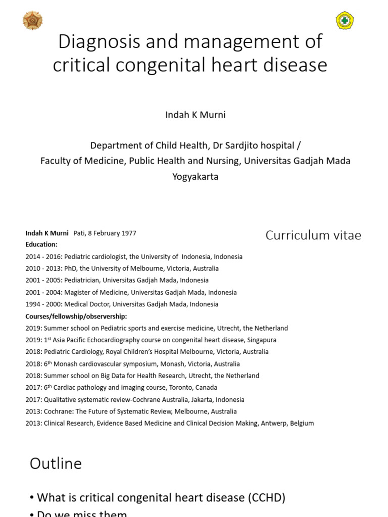 Critical Congenital Heart Disease Management | PDF | Circulatory System ...