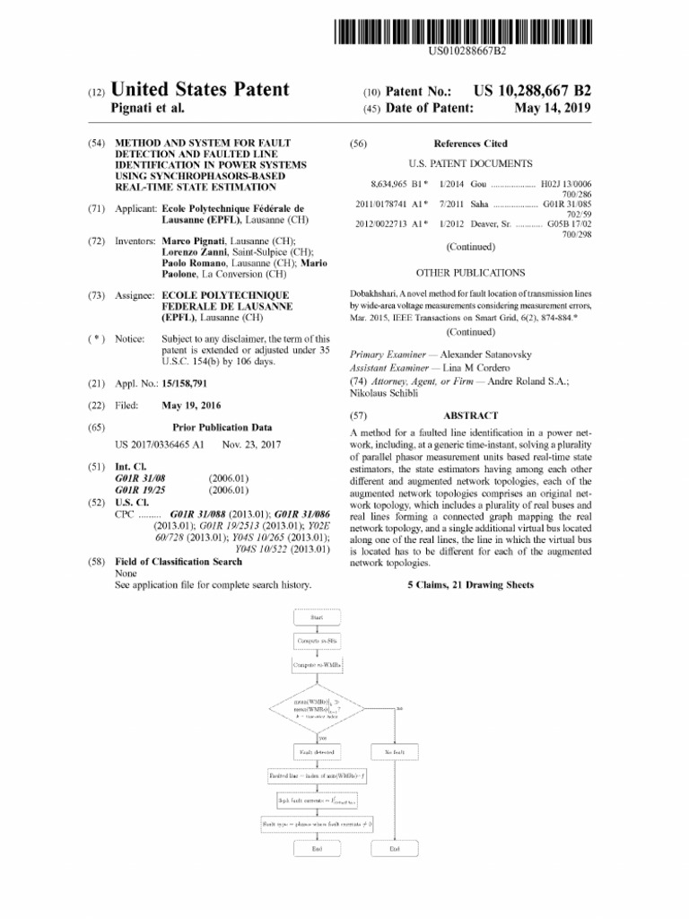 Method And System For Fault Detection And Faulted Line Identification In Power Systems Using