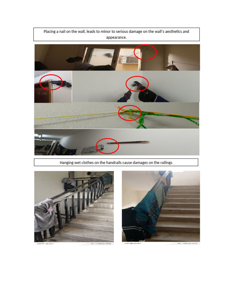 Wall and Handrail Damage from Moisture | PDF