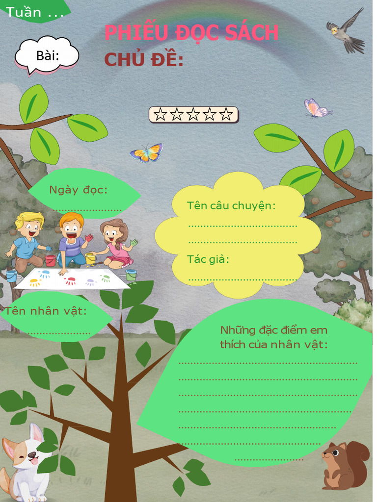 Phiếu đọc sách - văn | PDF