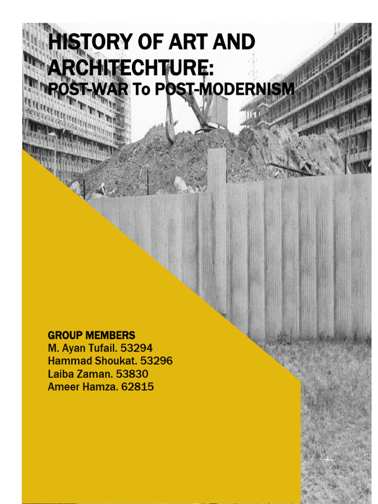 History of Art and Architechture | PDF | Postmodernism | Modernism