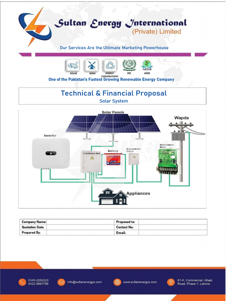 8kw Hybrid CSD Quotation 09-04-2025 MR Naveed Anjum | PDF | Solar Power | Photovoltaic System