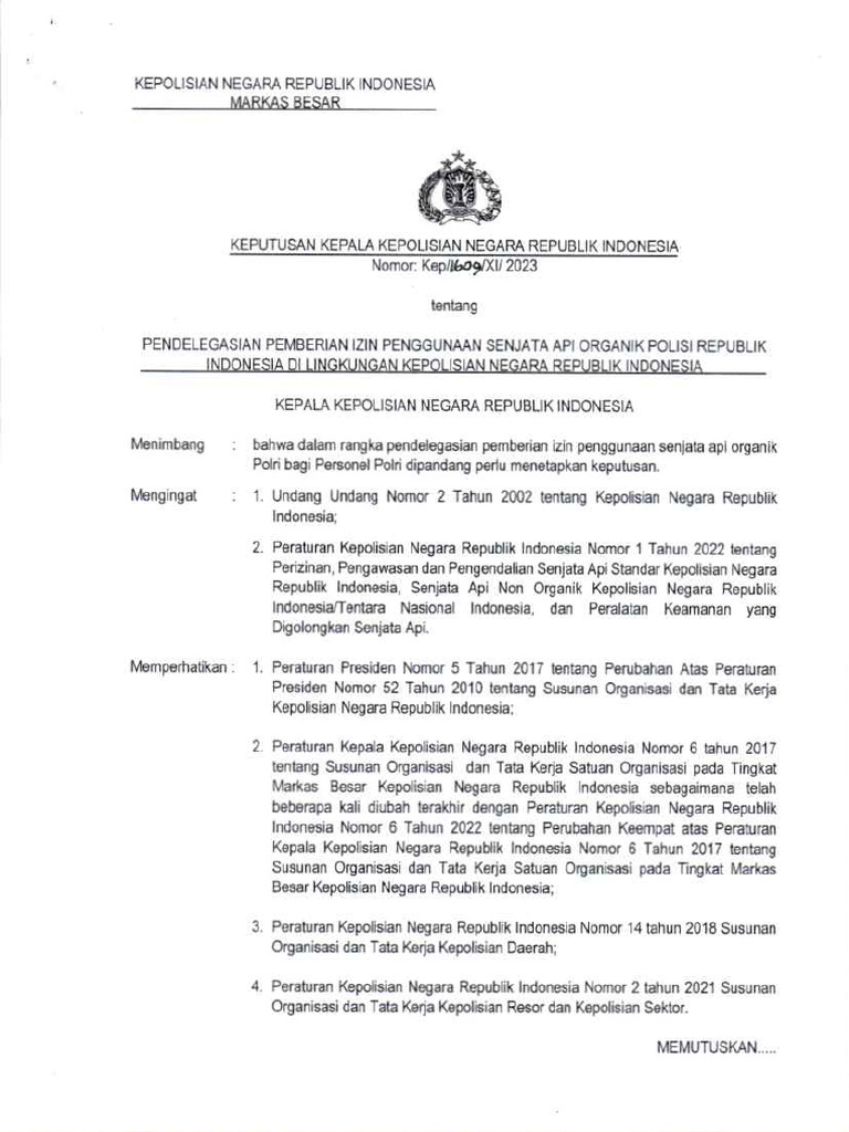 Kep Senpi 1609 | PDF