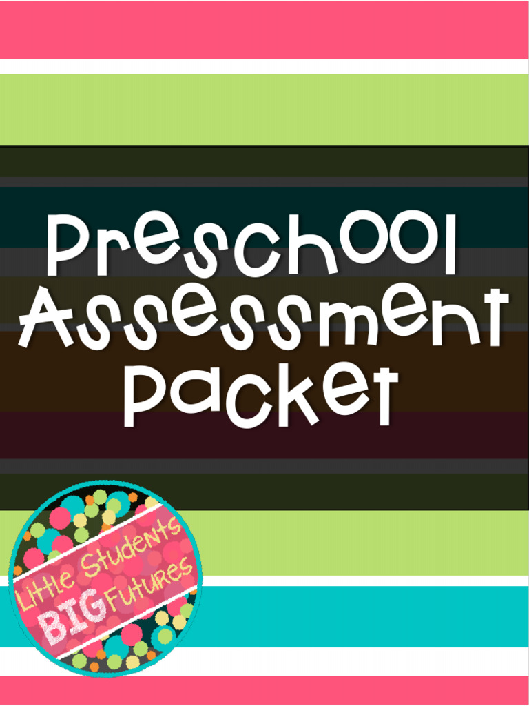 PreschoolAssessmentPack 1 | PDF