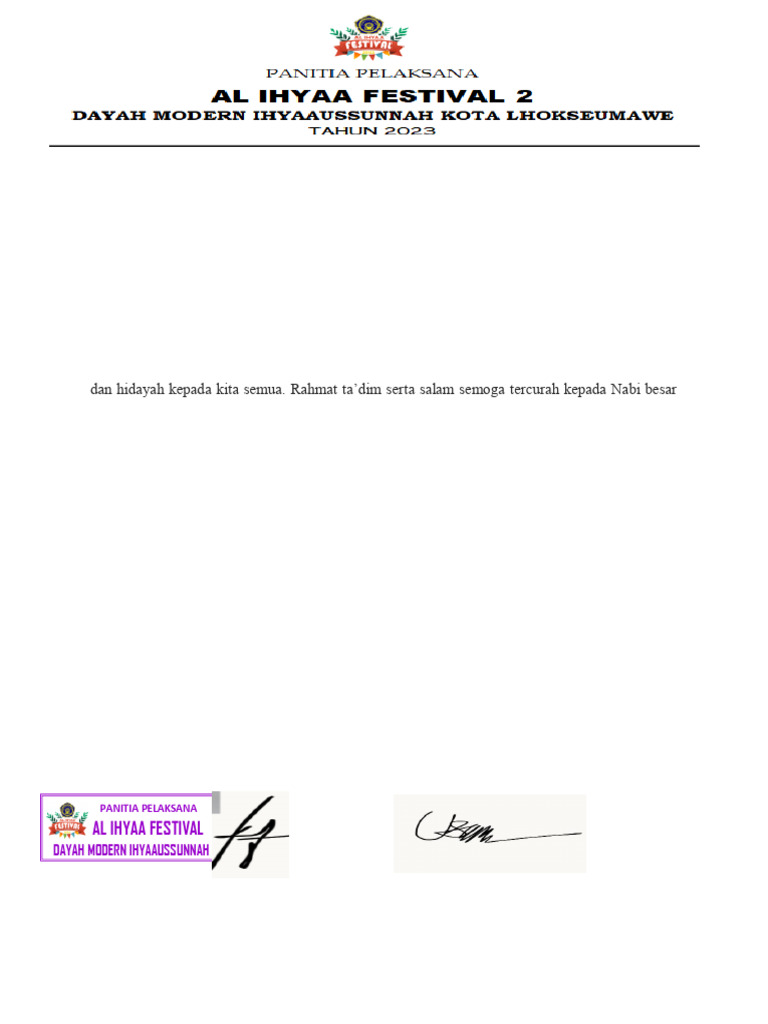 Surat - Permohonan - Jadi - Juri - Ainol | PDF