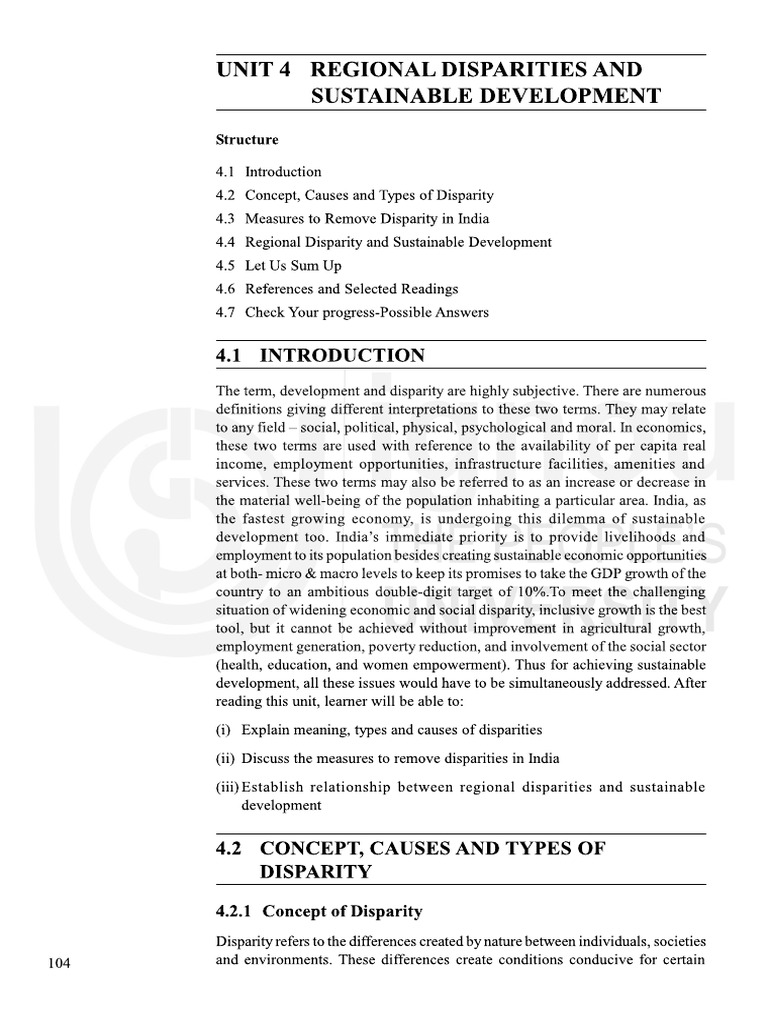 REgional Disparity and Determinents | PDF