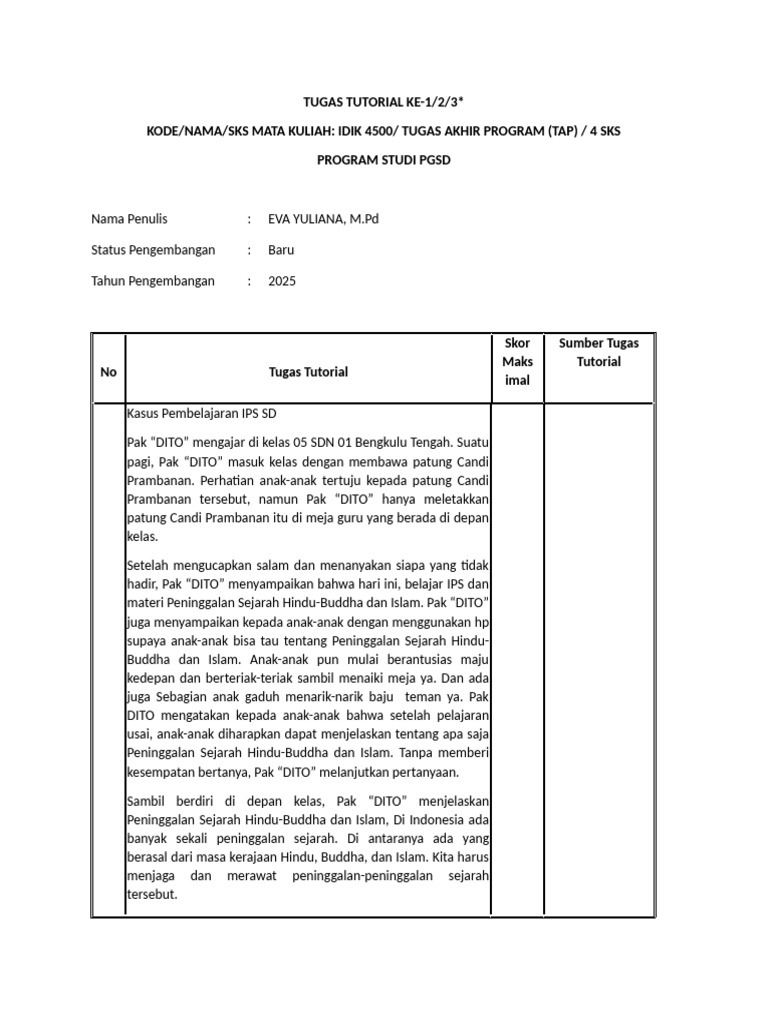 TAP_TUGAS TUTORIAL KE 2 | PDF