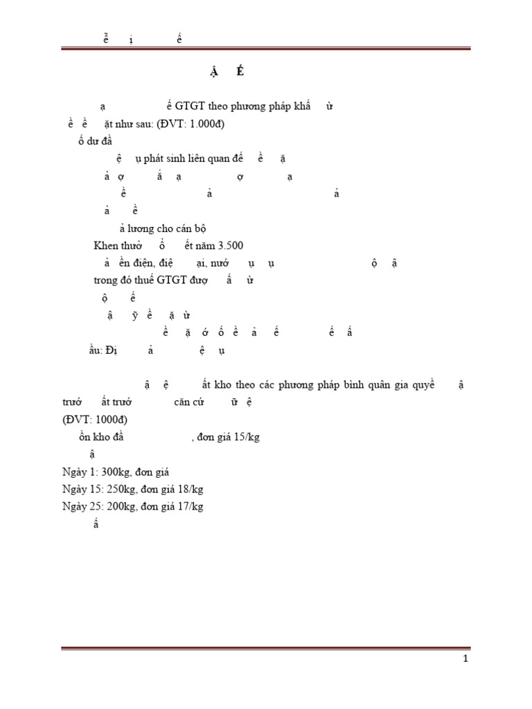 BÀI TẬP KẾ TOÁN TÀI CHÍNH 2024 | PDF
