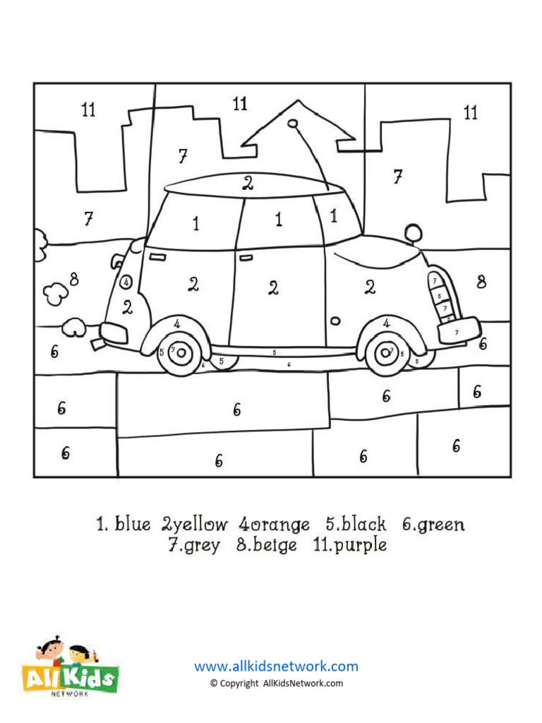 car-color-by-numbers | PDF