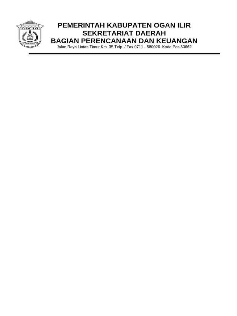 Kop Surat Keuangan | PDF