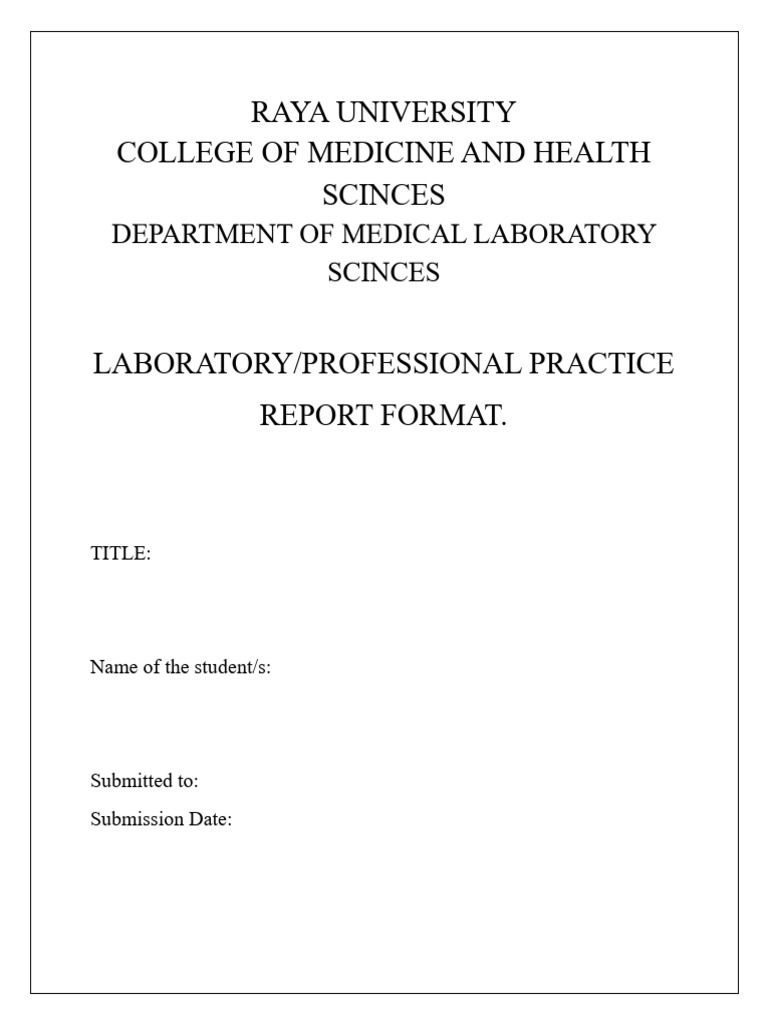 Laboratory Report Format - MK Detail | PDF | Experiment | Data